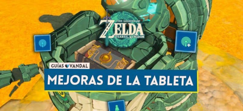 Mejoras de la tableta en Zelda: Tears of the Kingdom con Prunia